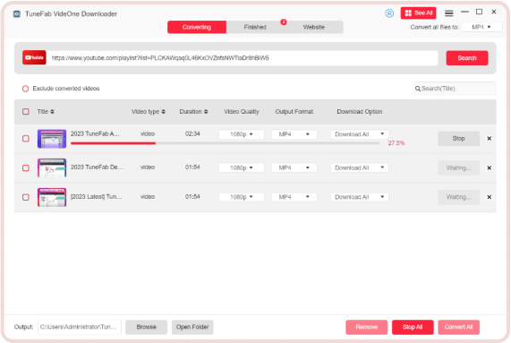 TuneFab VideOne YouTube Downloader - Download 4K YouTube Video Easily